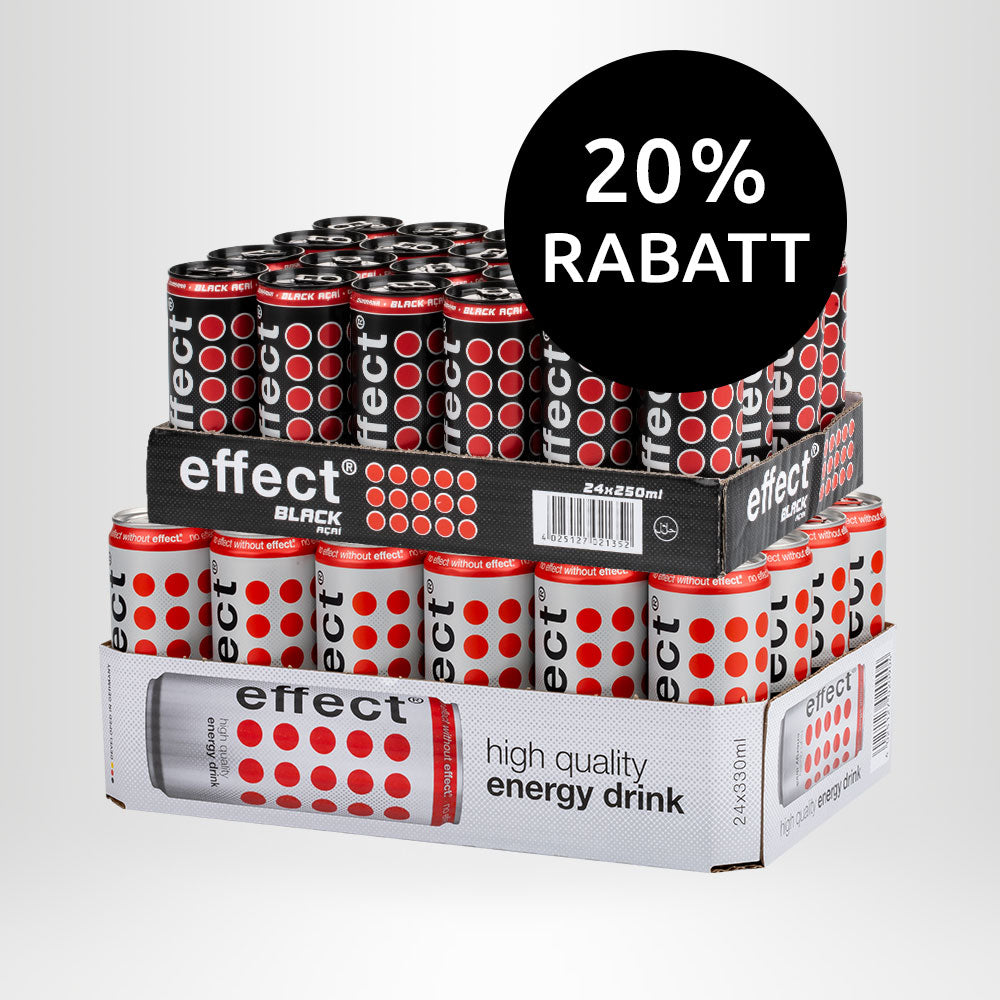24x effect®, 0,33l + 24x effect® BLACK AÇAI, 0,25l kaufen und 20% spar ...